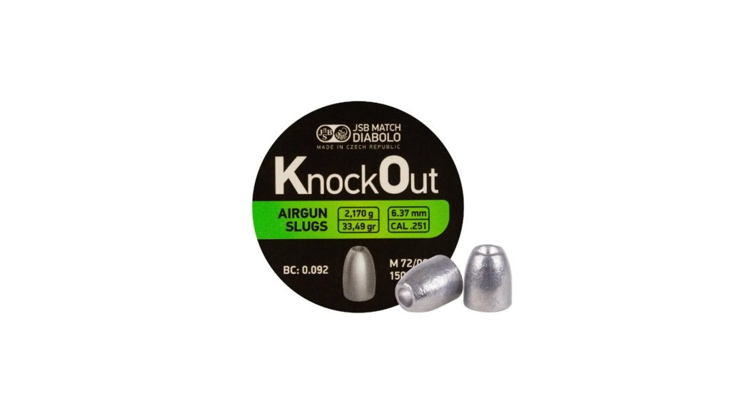 JSB Hollowpoint KnockOut Slugs 251 Cal 33.49 gr - Airgun Pro Shop